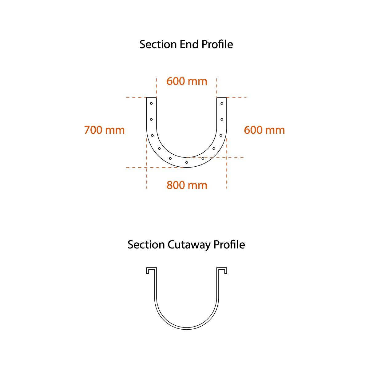 DIY AquaSlide™ - Modular Pool Water Slide (Start & End Sections)