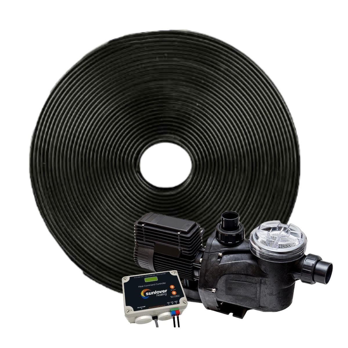 Solar Heating Kit with Controller & Pump