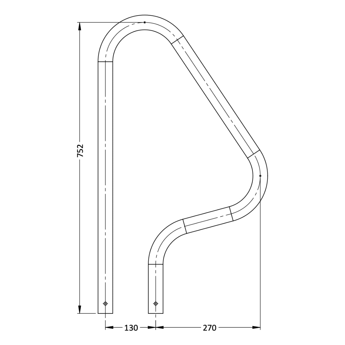 S.R.Smith - Narrow Figure 4 Grab Rail